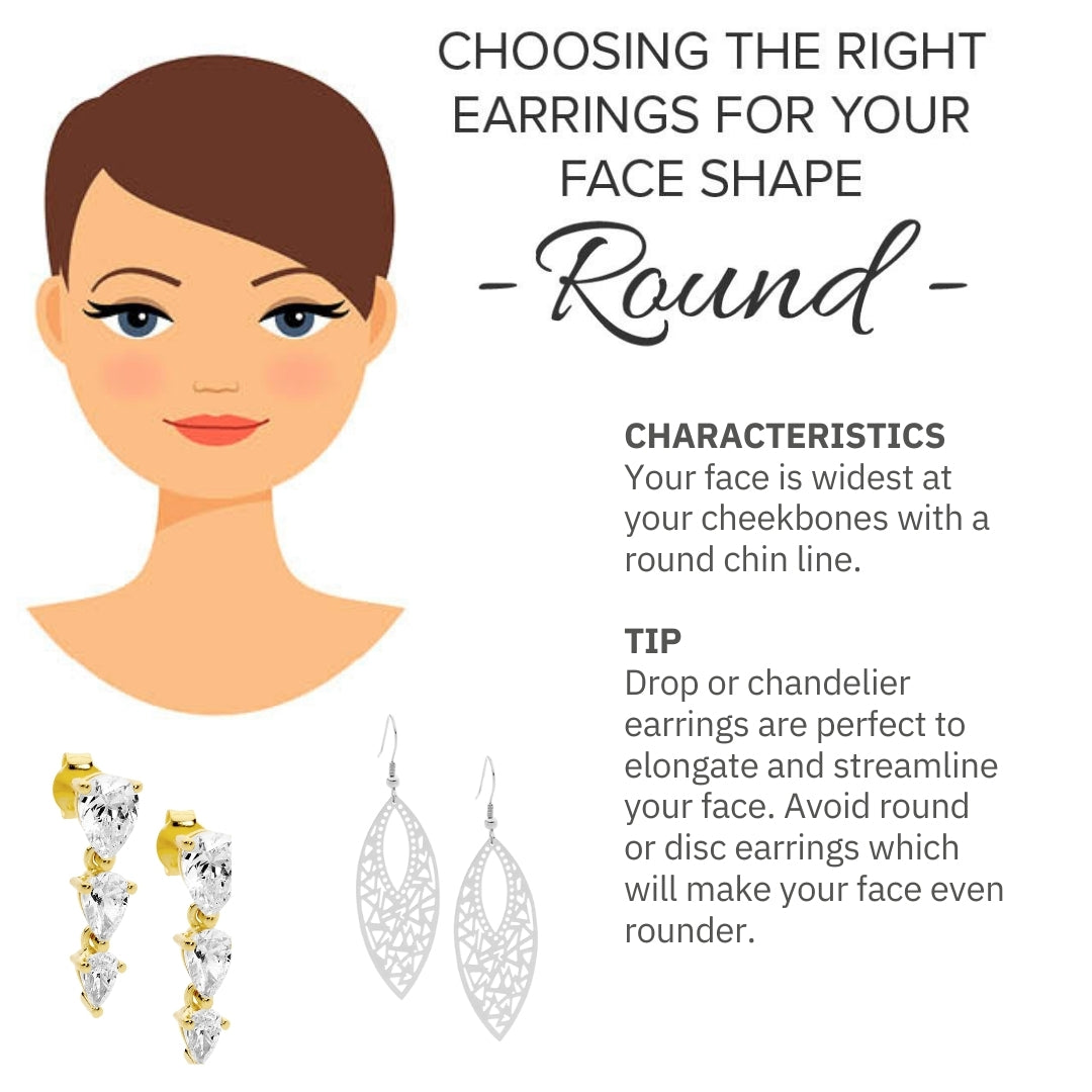 Earrings to Suit a Round Face Shape – Pontifex Jewellers