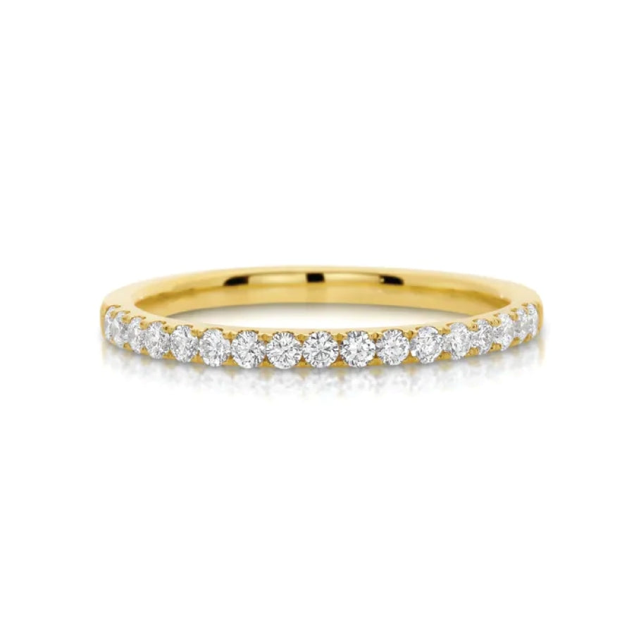9ct Yellow Gold Lab Grown Diamond Stacker Band. – Pontifex Jewellers